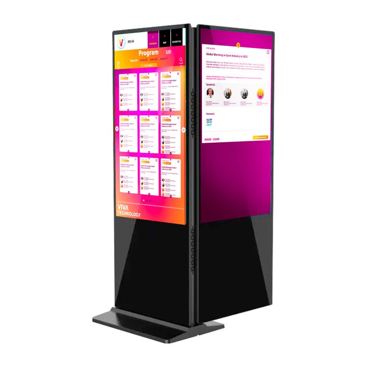 TOTEM TACTILE 55'' RECTO-VERSO - location audiovisuel